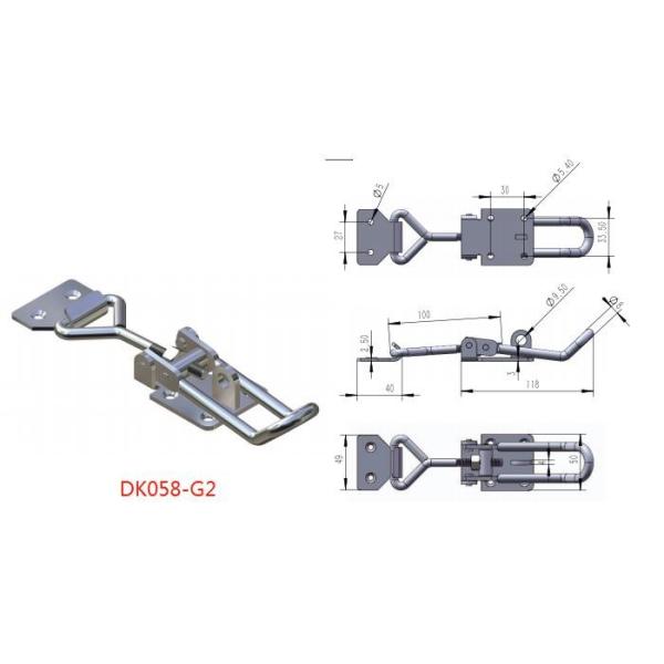 Quality Galvanized Iron Adjustable Draw Latches Heavy Duty Wear Proof for sale