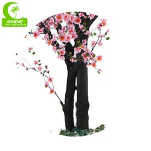 Quality Fabric 250cm Indoor Cherry Blossom Tree With Nature Wood Trunk for sale