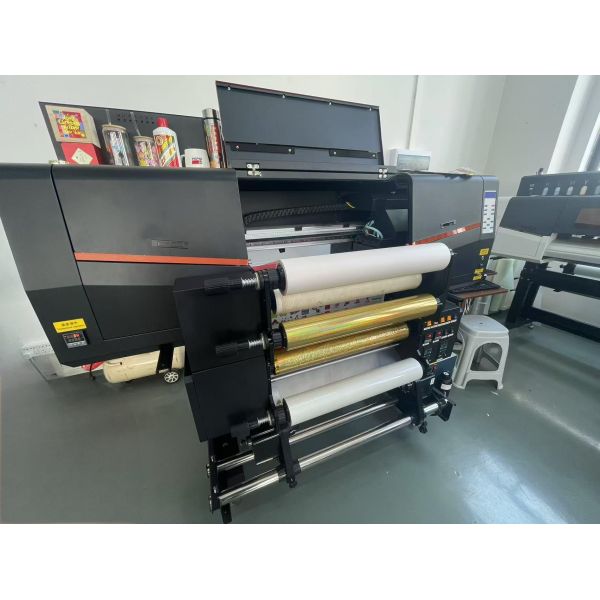 Quality 4 Head A1 60CM UV DTF Printer Gold Stamping Crystal Label Printer 3200-U1 4-head for sale