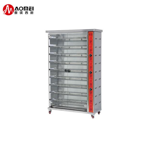 Quality Stainless Steel Commercial Gas Electric Chicken Rotisserie Oven 1180x490x1250mm for sale