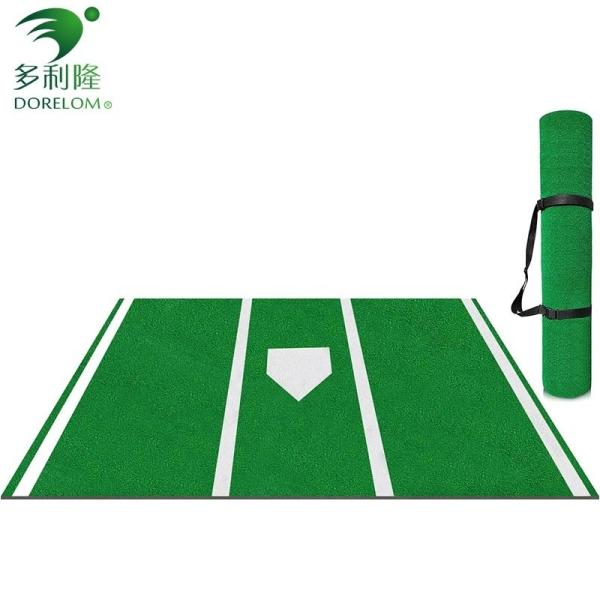 Quality PE Monofilament PP Curly Fiber Batting Mat Regulation Size Turf for Indoor Outdoor for sale
