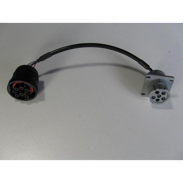 Quality J1708 Deutsch 6-Pin Male Receptacle to 9-Pin J1939 Female Socket Cable for sale