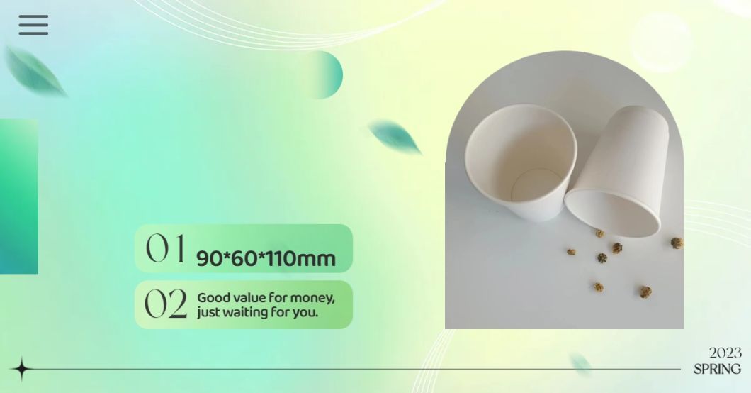 Hot Selling High Quality Disposable 12oz 300g+18PE+250 Double Wall Paper Cups