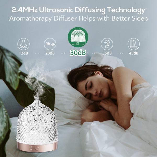 Quality 200ml Ultrasonic Glass Essential Oil Diffuser ▕ DN-851 for sale