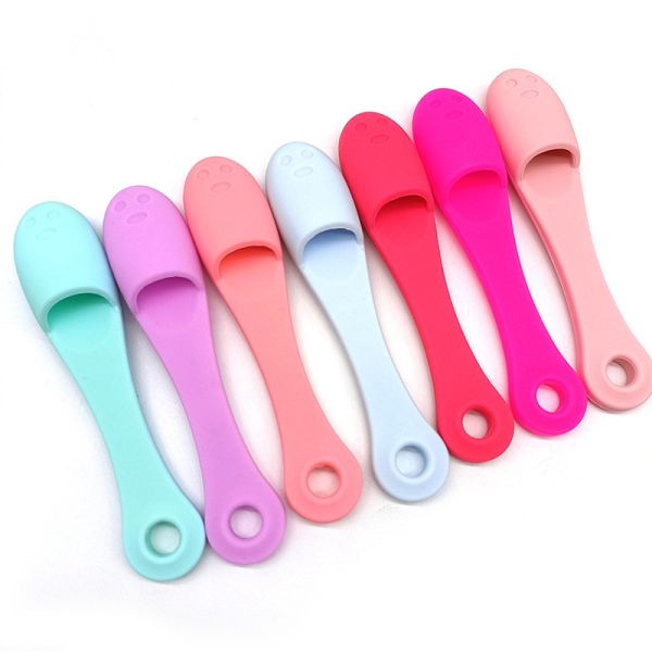 Quality Soft Cleaning Brushes Face Washing Massage Cleaner Scrubber Silicone Facial Brush for sale
