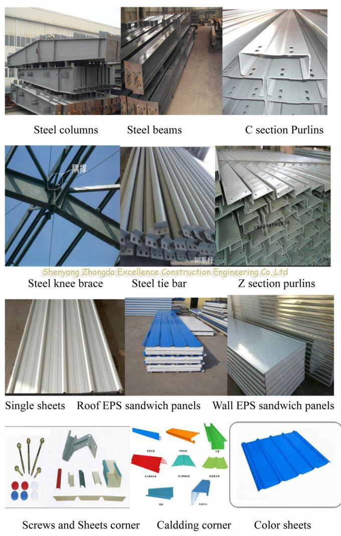 steel structure truss purlin of toll-gate gas filling station galvanized iron structure