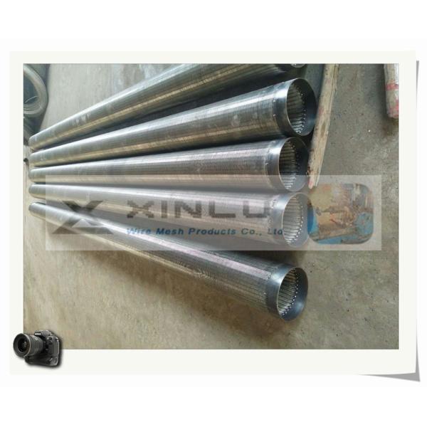 Quality Trapezoidal Wire Wrapped Water Well Screen Pipe SS304 SS316L With Thread Joint for sale