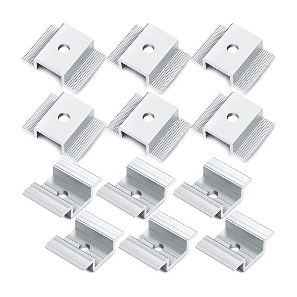 Quality Adjustable Solar Panel Mid Clamp Aluminum Solar Module Clamps ISO9001 for sale