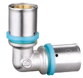 Quality DIN EN 10226-1  Brass Press Fittings Copper Press Elbow for PE pipes for sale