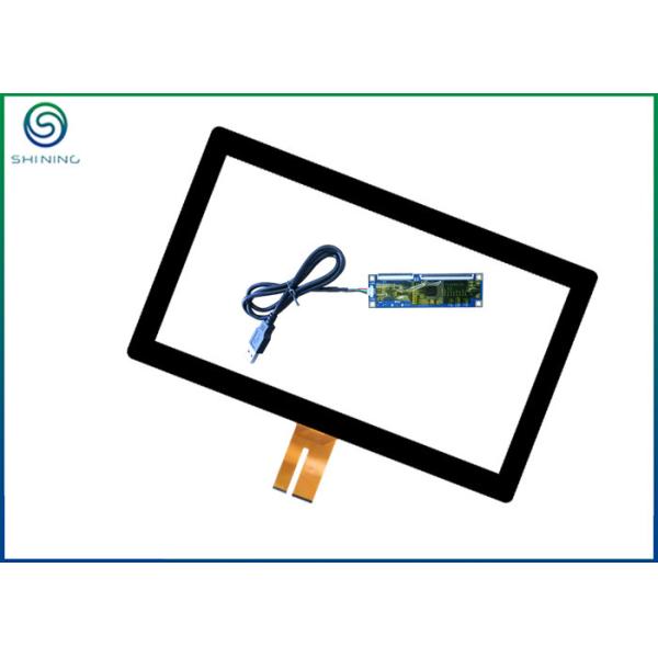 Quality 27 Inch PCAP Multi Touch Screen Overlay Kit Bonded With Cover Glass for sale