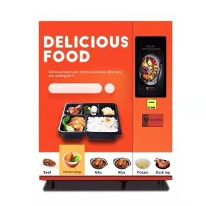 Quality Freezing Food Vending Machine Frozen Food Vending Machine Microwave Heating for sale