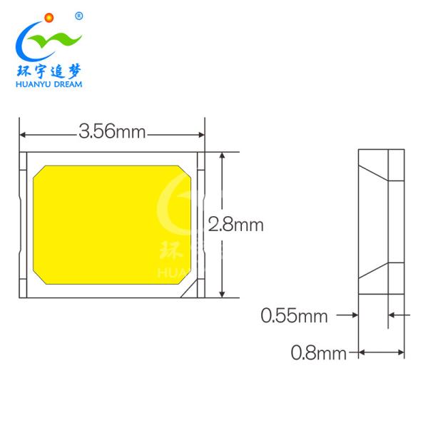 Quality 5500K-5700K Full Spectrum SMD LED Chip 2835 For Education Lighting for sale