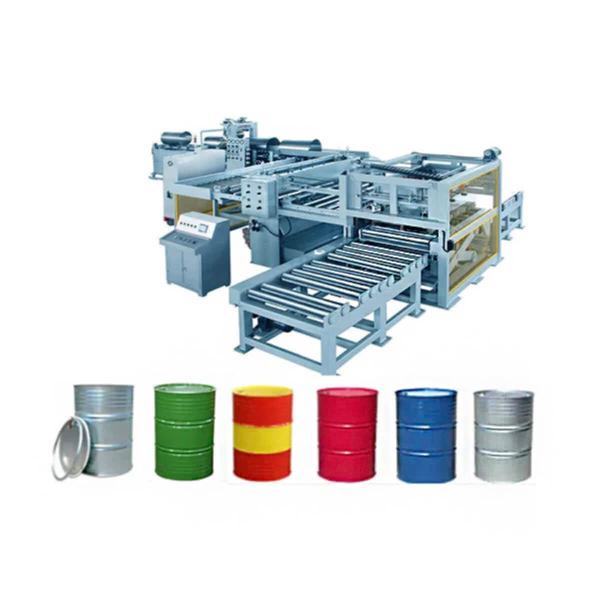 Quality 210L fully automatic high-speed steel drum production line seam welding industrial equipment for sale
