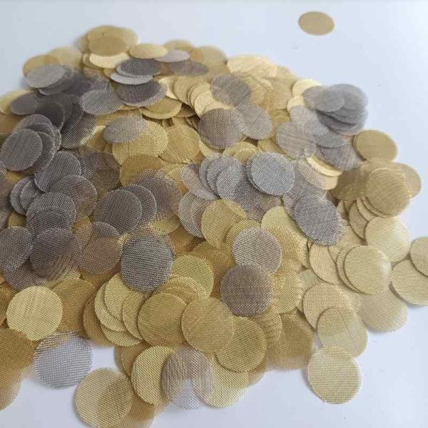 Quality 60 Mesh Round Brass Wire Mesh Screen Brass Filter Mesh For Smoking Pipe for sale