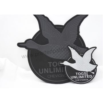 Quality Debossed 300psi 3M Reflective Labels Iron On Patches For Jeans for sale