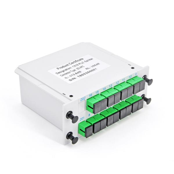 Quality LC Passive Fiber Optic PLC Splitter Small Box Network Pon Module Cassette for sale
