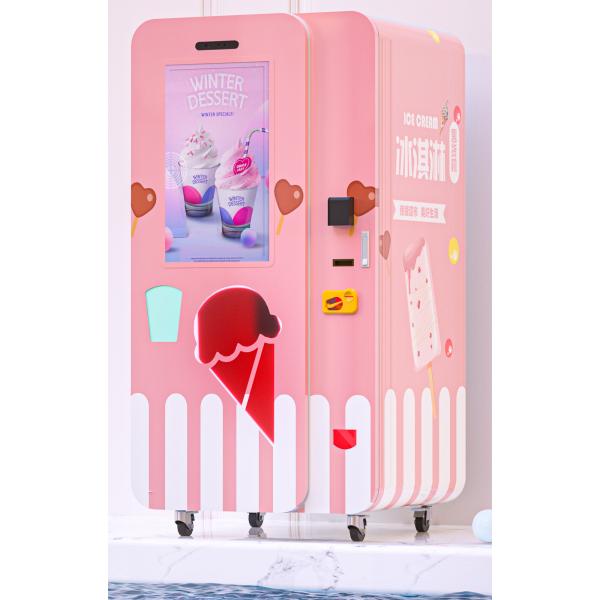 Quality 15s Rapid Dispensing Soft Icecream Vending Machine Automatic Ice Cream Making for sale