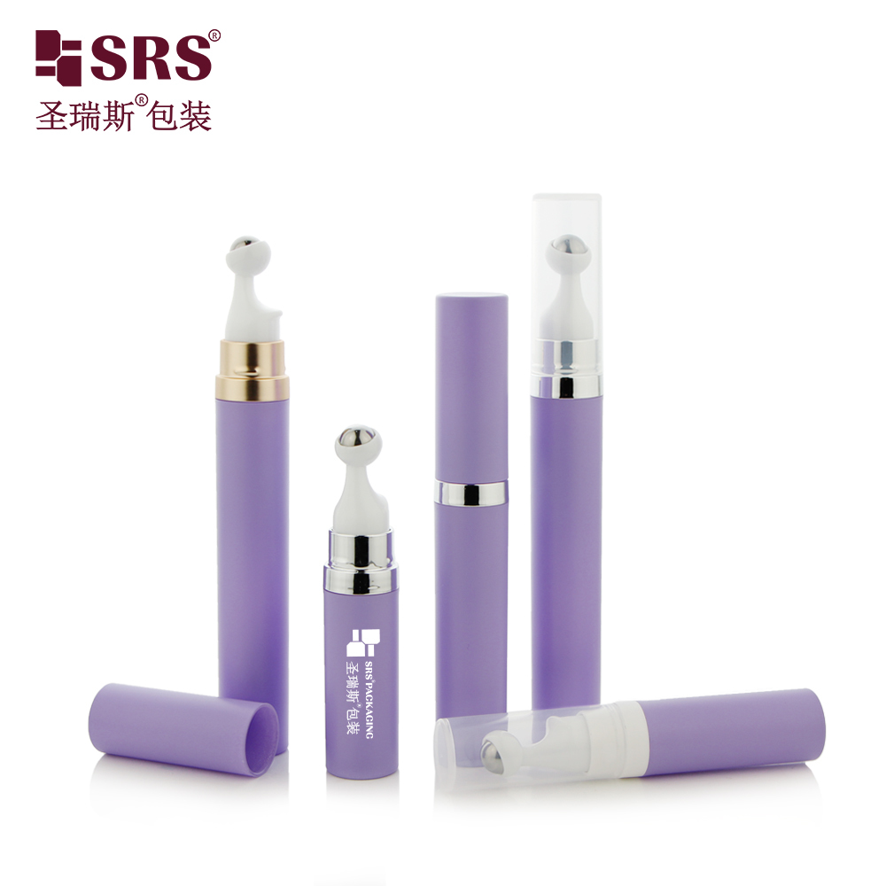 Quality A0035 7.5ml 10ml 15ml Empty Snap On Design Airless Roll On Bottle For Eye Serum for sale