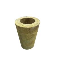 Quality Hydrophobic Fireproof Rockwool Heat Insulation Round Tube 80-120kg/m3 for sale