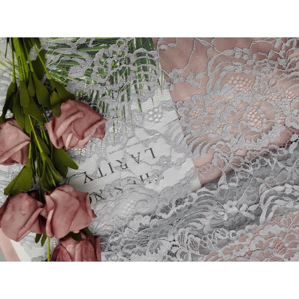 Quality 100% Nylon Soft 3D Floral Lace Fabric for sale
