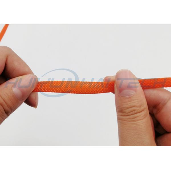 Quality Cross Pattern Flexible Braided Wire Covering Sleeves Reduce Harness Weight for sale