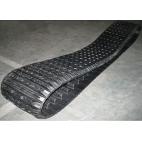 Quality 51 Link Track Loader Rubber Tracks Black Color With Customized Length for sale