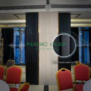 Quality 100% Polyester Fiber Acoustic Panel 1220x2440mm 9mm 3500gsm Sound Absorbing Wall for sale