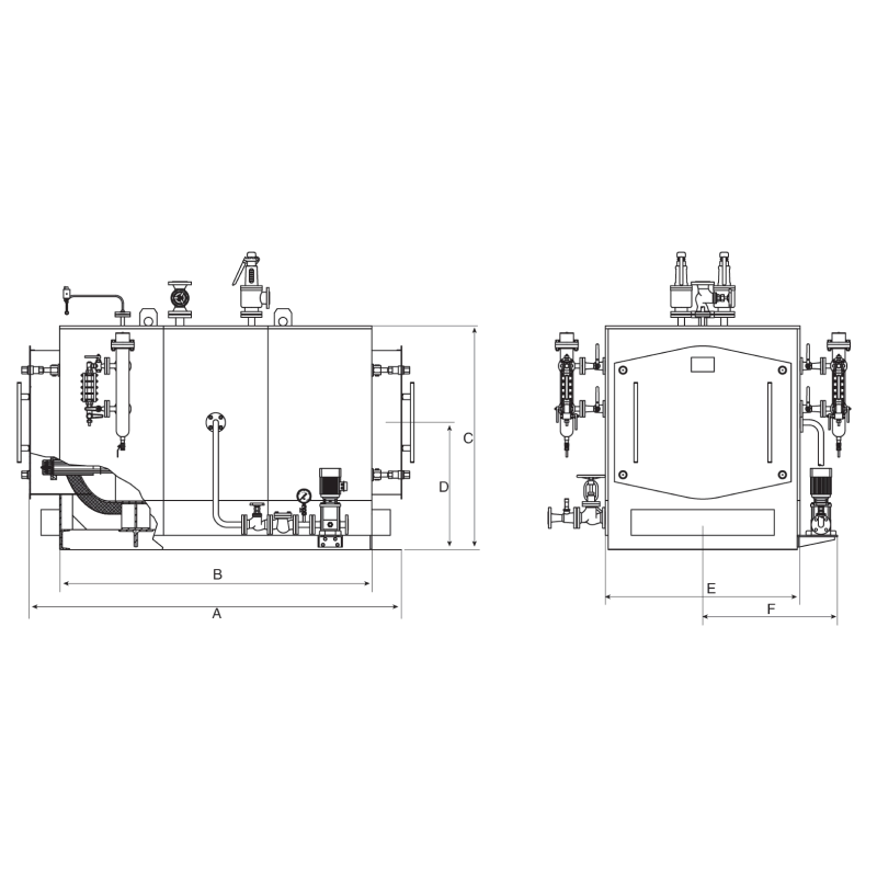 Quality Large Scale Electric Steam Package Boiler Systems Horizontal Type 100 kW to 10 for sale
