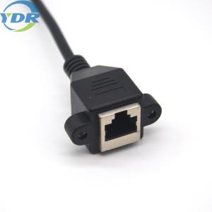 Quality YDR Panel Mount Cables , 21.8mm Panel Mount Rj45 Extension Cable for sale