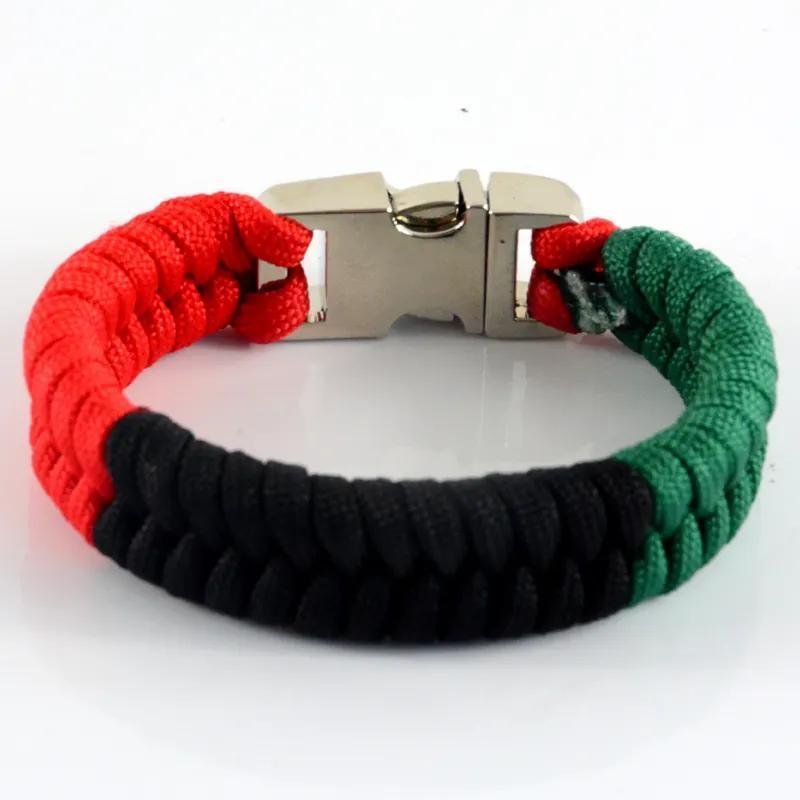 Emergency Paracord Survival Bracelet with Metal Release Buckle for Outdoor Camping