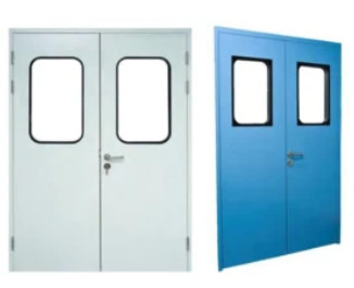 Quality Modular Clean Room Double Door with Galvanized Iron Or 304 Stainless Steel Material for sale