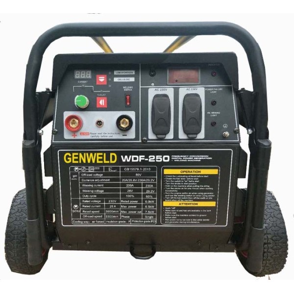 Quality GENWELD WDF-250 250A Digital Pipeline Welding Machine with Compact Design and for sale