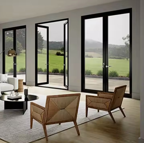 Quality High-Quality Aluminum Alloy 6063-T5 Frame Swing Door for Commercial and Residential Settings with Customizable Hardware Accessories for sale