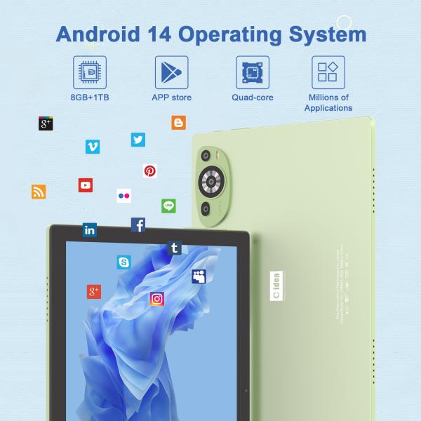 Quality C Idea WIFI Android 14 Touch Screen Tablets With Keyboard and Mouse CM8200plus for sale