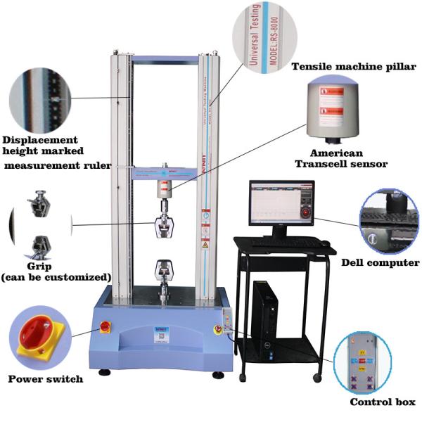 Quality 100N To 50KN Servo Control Plastic For Rubber Tensile Universal Testing Machine for sale