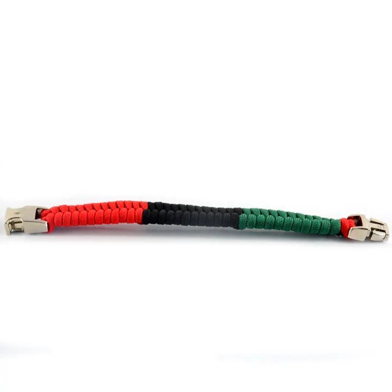 Emergency Paracord Survival Bracelet with Metal Release Buckle for Outdoor Camping