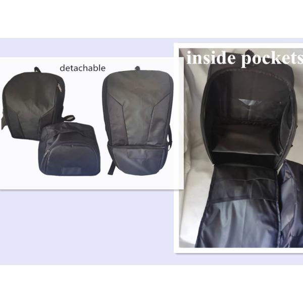 Quality Detachable Bike Helmet Backpack Bag Red With Dry / Wet Separation for sale
