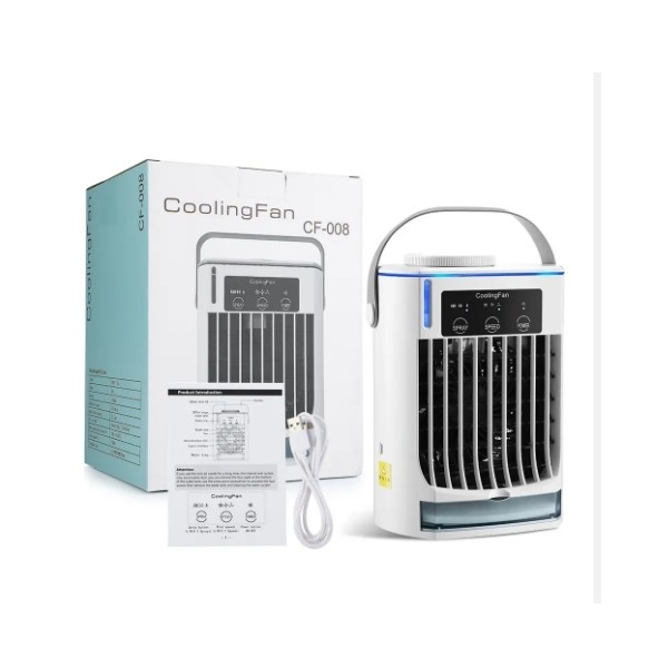 Quality 03New Desktop Water-cooled Fan USB Refrigeration air Conditioner Household Small Chiller Humidifier for sale