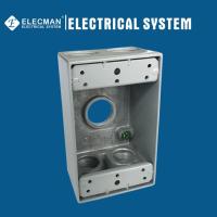 China 5 Outlet Outdoor Weatherproof Outlet Boxes 1 Gang Aluminum factory