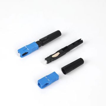 Quality FTTH Singlemode Fiber Optic Quick Connector SC UPC SC APC For Telecom Comunicati for sale