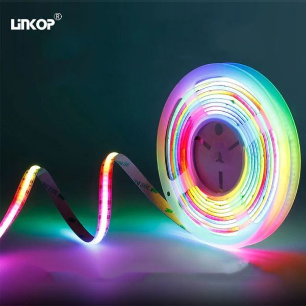 Quality IP20 RGB IC COB LED Light Strip 2.5MM Cuttable 3-10MM 1000lm/M 12W/M 5-24V for sale