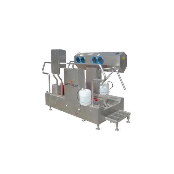 Quality Automatic Walk Through Boot Cleaning Station For Low Shoe Immersion Cleaning for sale