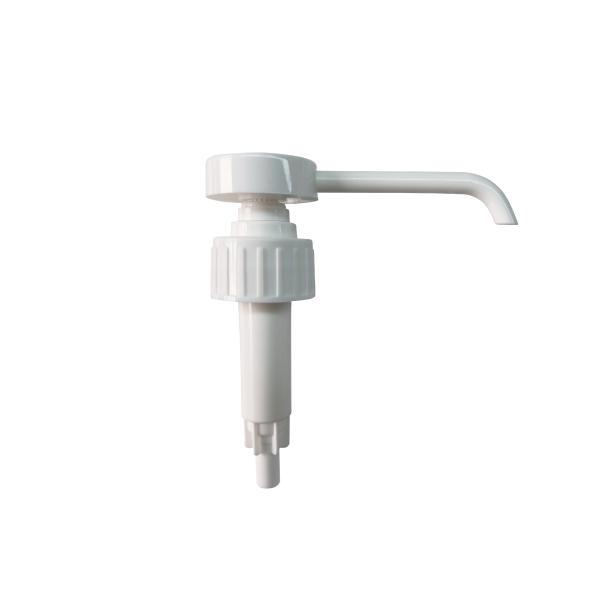 Quality Long Nozzle Plastic Syrup Pump Large Dose Gallon Dispenser Pump White for sale