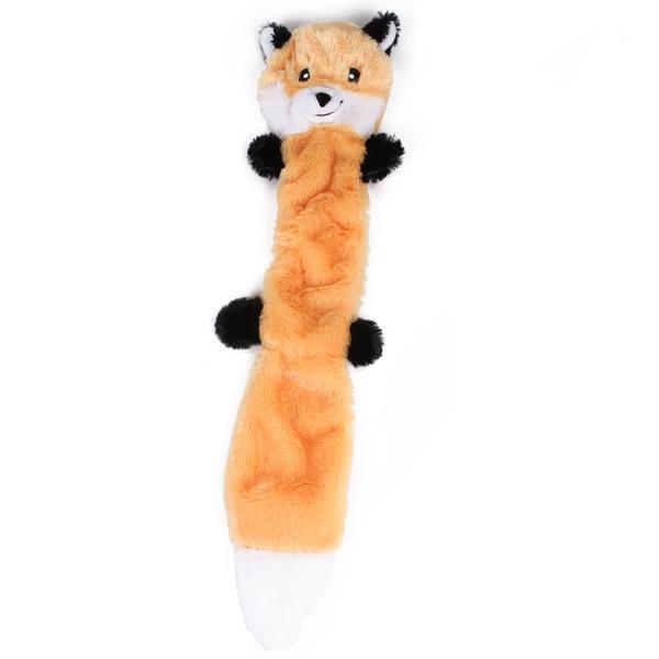 Quality Manufacturer no stuffing squeaky fox squirrel raccoon bea for sale