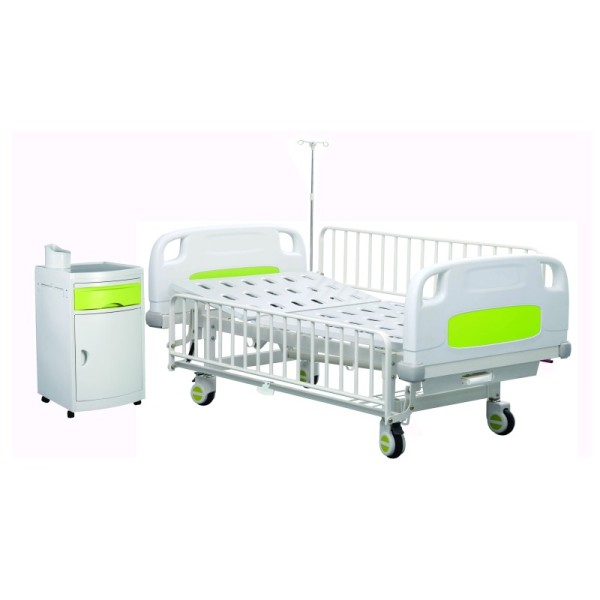 Quality Single Crank Bumper Wheel 980MM Paediatric Children Hospital Bed for sale