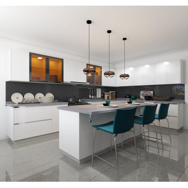 Quality Home Indoor Contemporary Kitchen Cabinets Quartz Sintered Stone For Pantry Modern Pantry Cabinet for sale