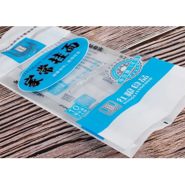 Quality Composite Plastic Eco Friendly Food Packaging Bags Dry Surface With Transparent Window for sale