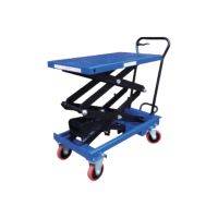 Quality Portable Elevating Scissor Mobile Lift Table Movable Trolley Custom for sale