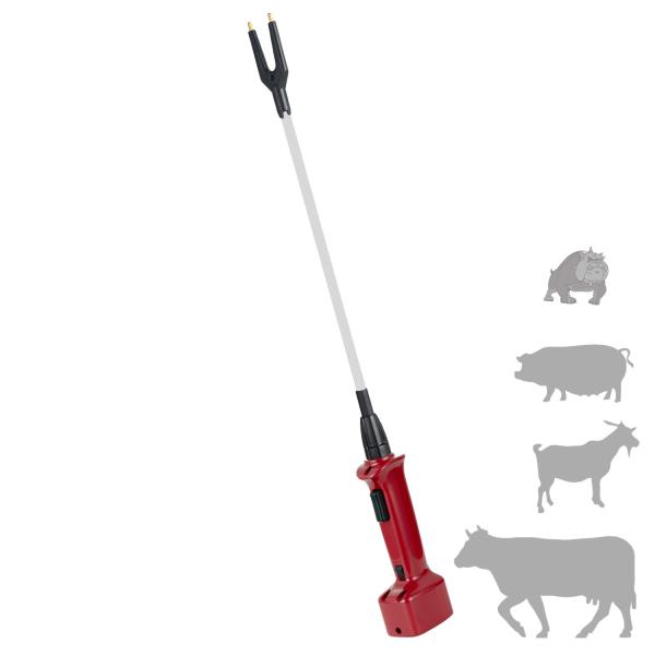 Quality Rechargeable Livestock Hogs Dog Electric Hot Shot Cattle Prod With Flexible Shaft for sale