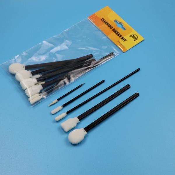 Quality Portable Lint Free Sponge Detailing Swab Precision Cleaning Care Care Foam Swab With Black Handle for sale